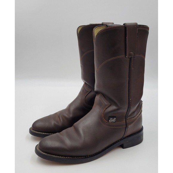 Justin Boots | Shoes | Justin Boots Basics Brown Jbl 30 Size 55 B Mens ...